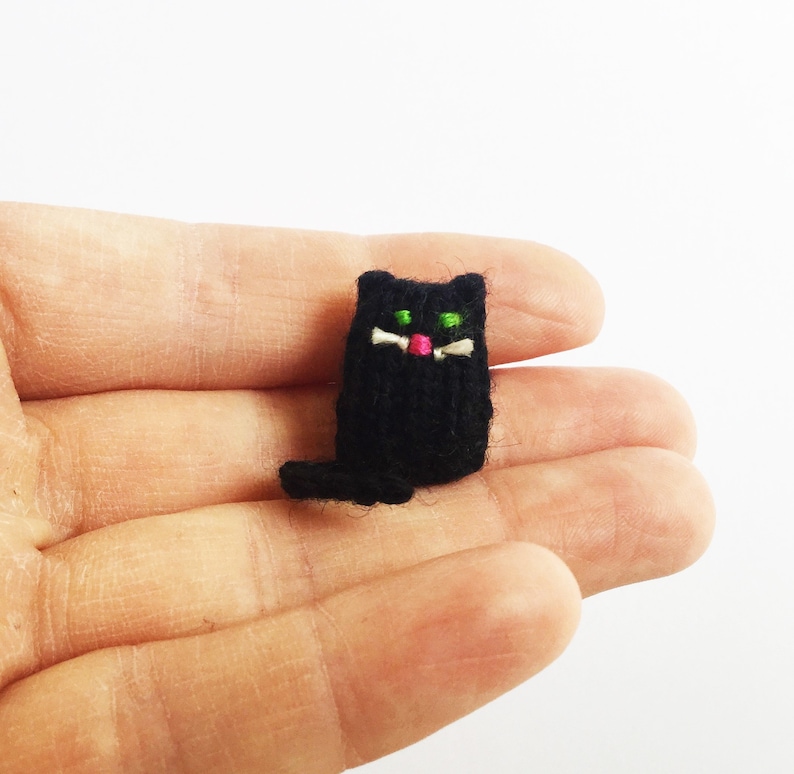 Knit Your Own Teeny Tiny Halloween Cat (pdf Knitting Pattern) - Etsy UK