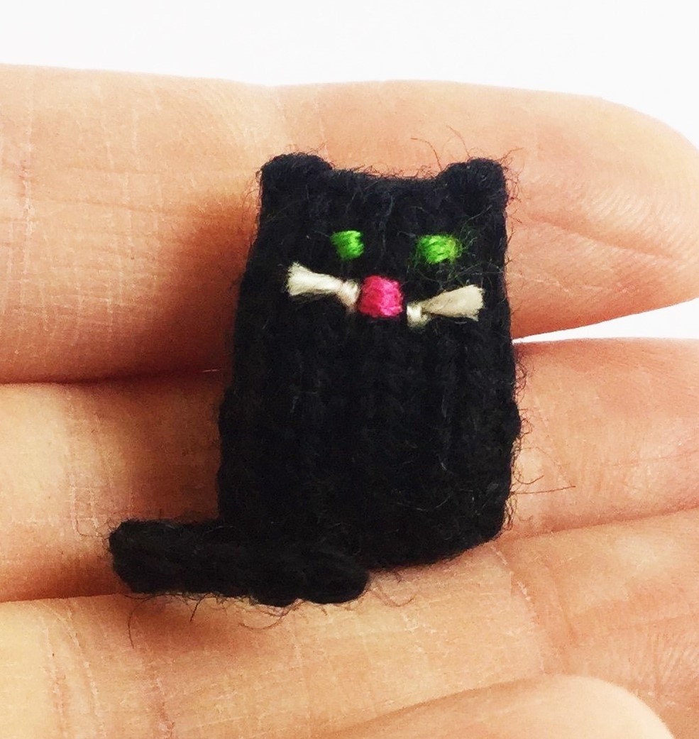 Knit Your Own Teeny Tiny Halloween Cat (pdf Knitting Pattern) - Etsy UK