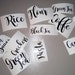 Set of 6 Custom Vinyl Kitchen Label Decal, Vinyl Name Decal, Name Decal ...