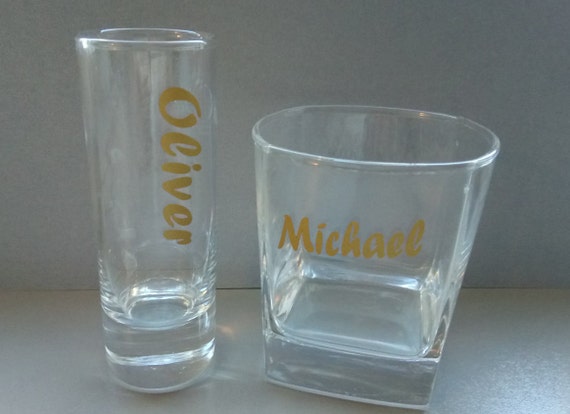 Custom name decal for glass 2 2.3 / DIY Decal. | Etsy