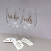 Set of 12 Wedding Glass Decals/ DIY Decal. Wedding Decals, Wedding ...