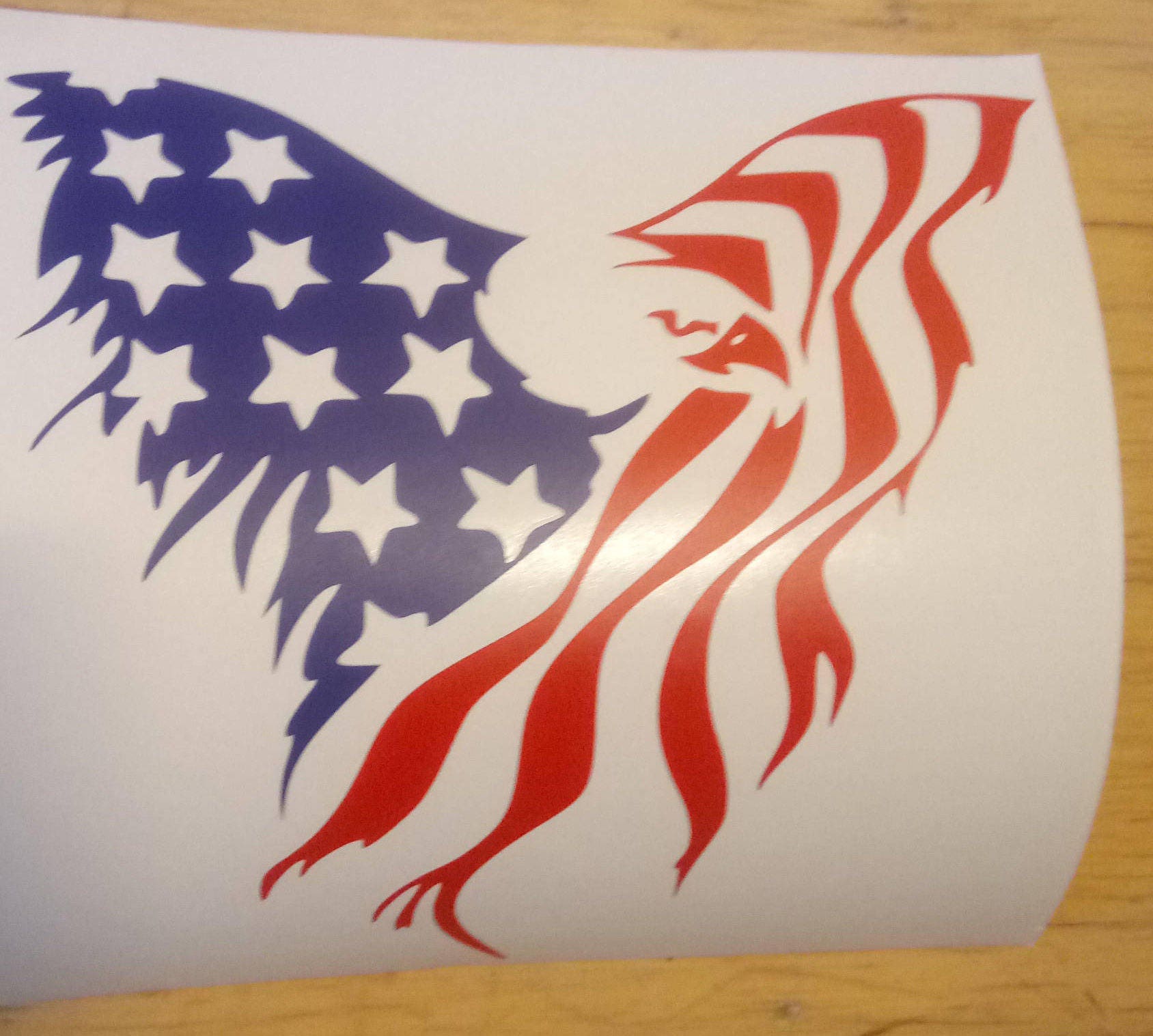 USA Eagle Flag vinyl decalsEagle USA Flag Decal for YETI | Etsy