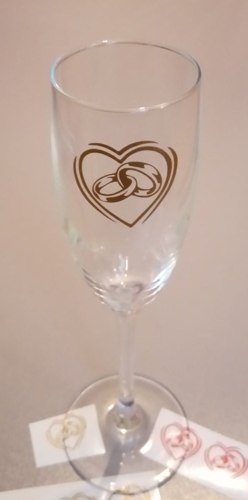 Set of 12 Wedding Glass Decals/ DIY Decal. Wedding Decals - Etsy