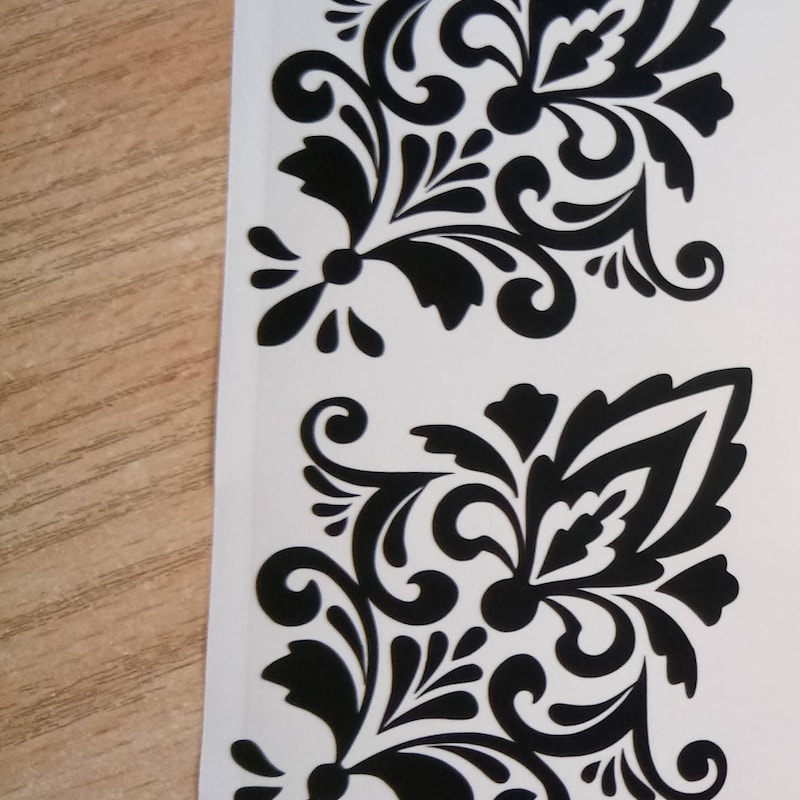 Damask Wall Decal - Etsy