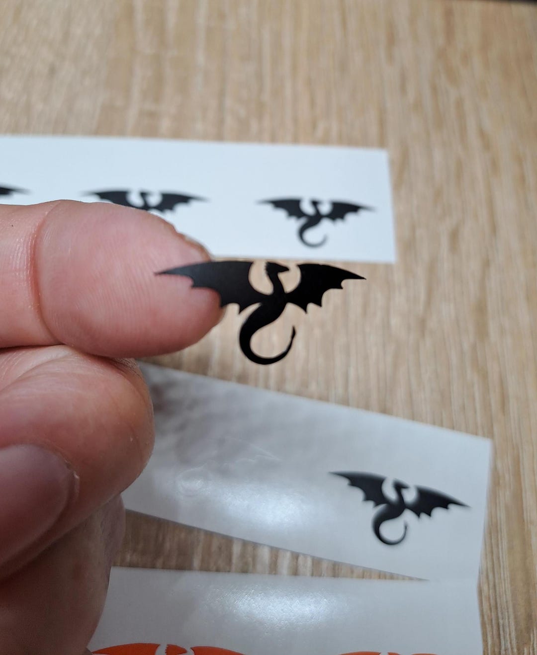 Set of Dragon Vinyl Decal, Fire Dragon Decal , Dinosaur Sticker Home ...