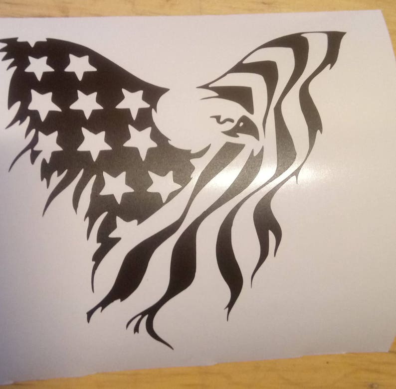 USA Eagle Flag Vinyl Decalseagle USA Flag Decal for YETI - Etsy