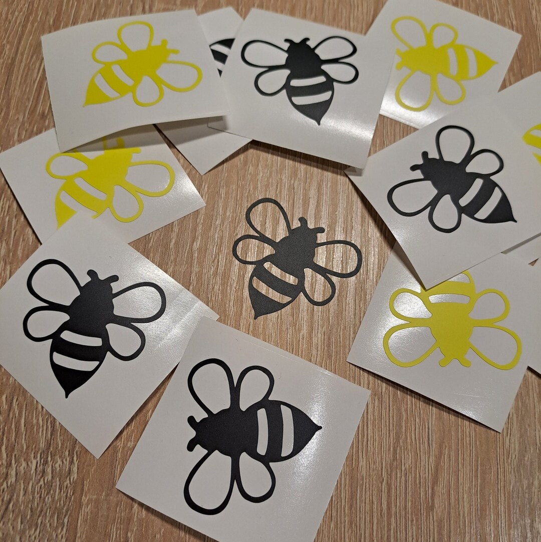 Set of 6 Cute Bumblebee Vinyl Decal - Etsy