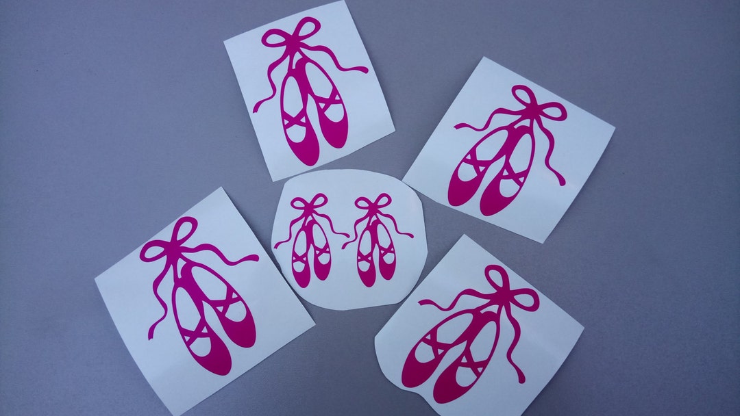 Set of 10 Ballet Shoes Decal/ Ballet Slippers Vinyl Wall Decal - Etsy