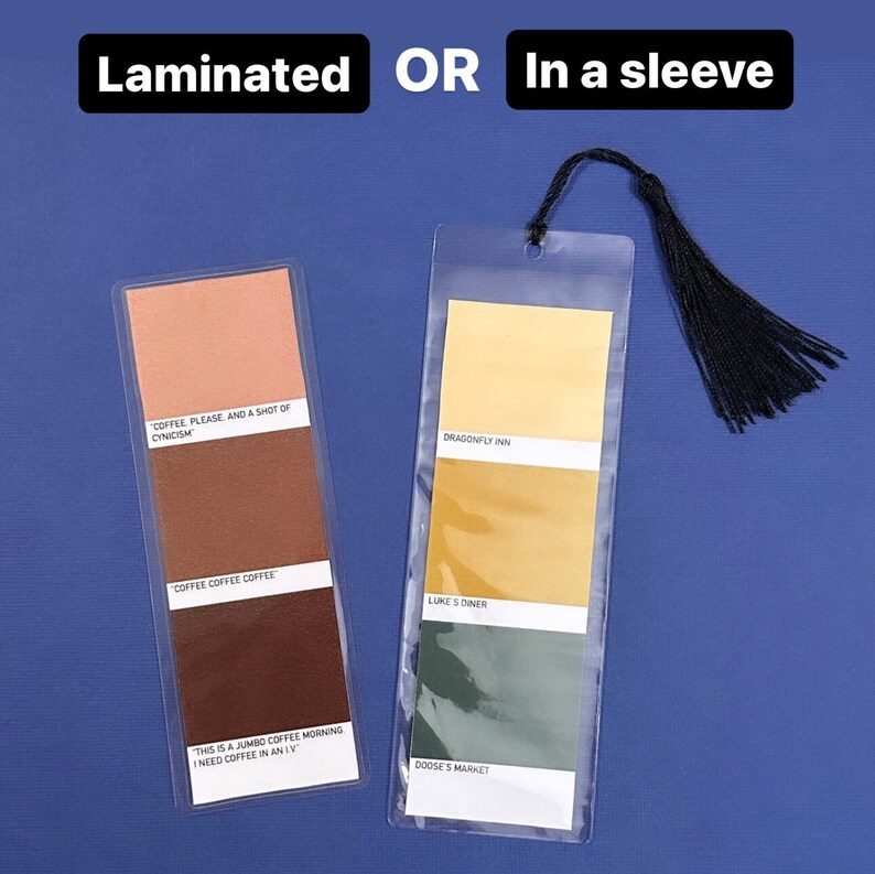 Gilmore Girls Bookmark, Color Swatch Theme, Stars Hollow CT - Etsy