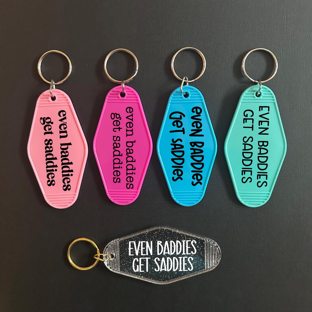 Even Baddies Get Saddies Keychain / Even Baddies Get Saddie Retro ...