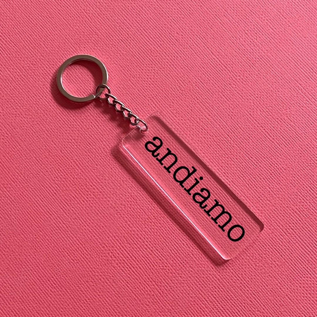 Italian Slang Acrylic Keychain / Custom Italian Slang Keychain ...