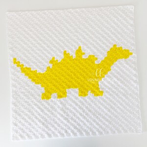 Dinosaur Crochet Pattern Corner to Corner c2c Stegosaurus Crochet ...