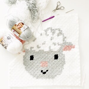 Sheep Lamb Crochet Pattern Corner to Corner c2c Sheep Lamb Crochet ...