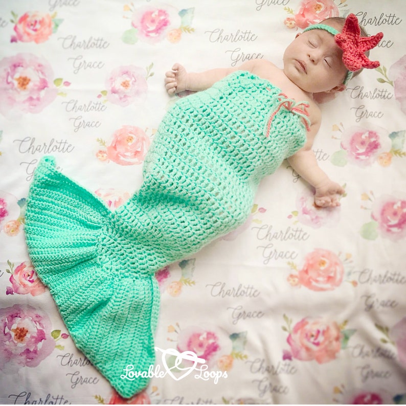 Mermaid Tail Crochet Pattern Baby Mermaid Tail 0-3 & 3-6 - Etsy