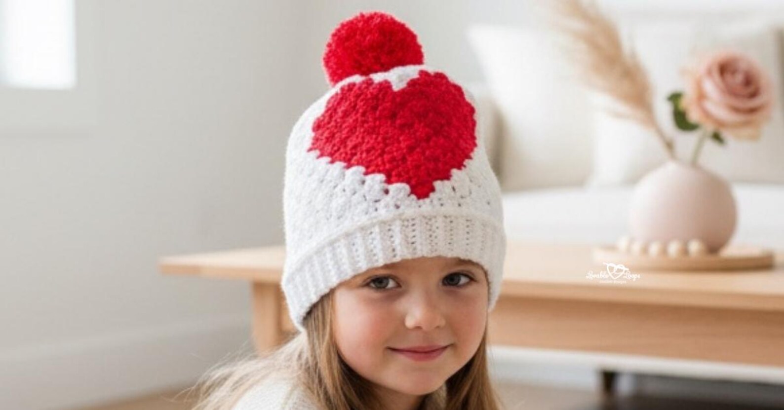 Heart Hat Crochet Pattern | C2C Graph, Toddler to Adult Sizes (digital ...