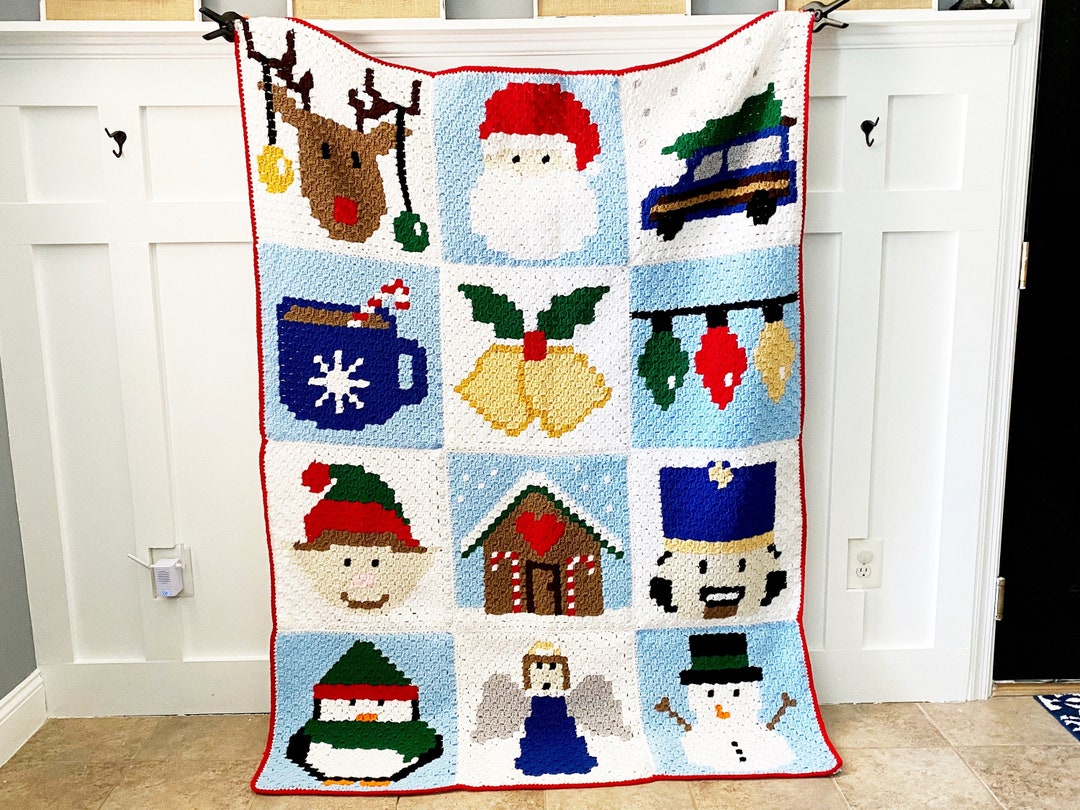 Christmas Blanket C2c Pattern C2c Crochet C2c Graph C2c Pattern Corner ...