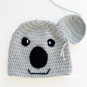 Koala Bear Crochet Hat Pattern, Crochet Pattern Hat Koala Bear, Koala ...