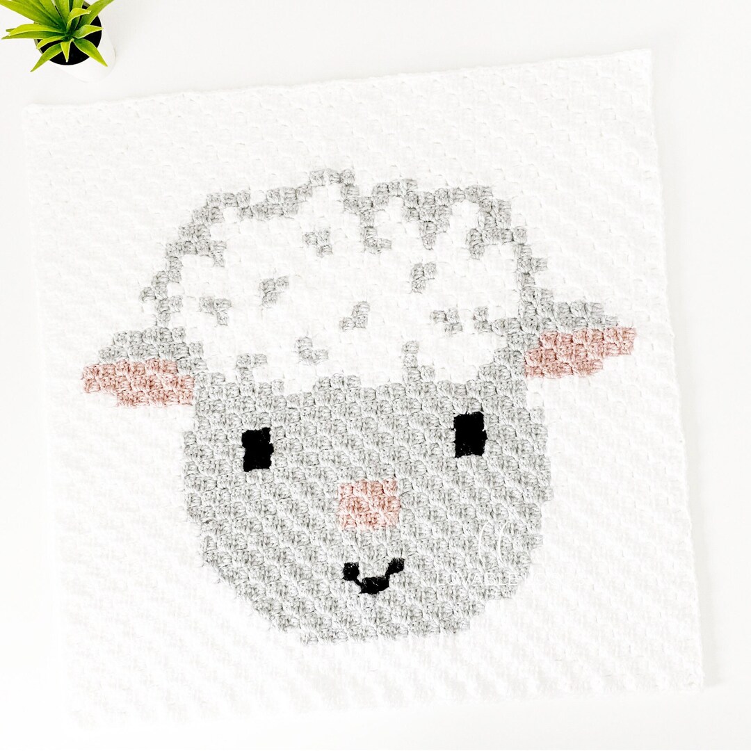 Sheep Lamb Crochet Pattern Corner to Corner c2c Sheep Lamb Crochet ...