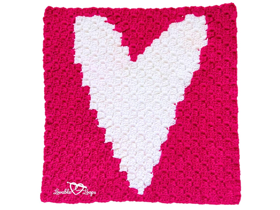 Heart Crochet Pattern | C2c Crochet Pattern | Crochet Heart Pattern ...