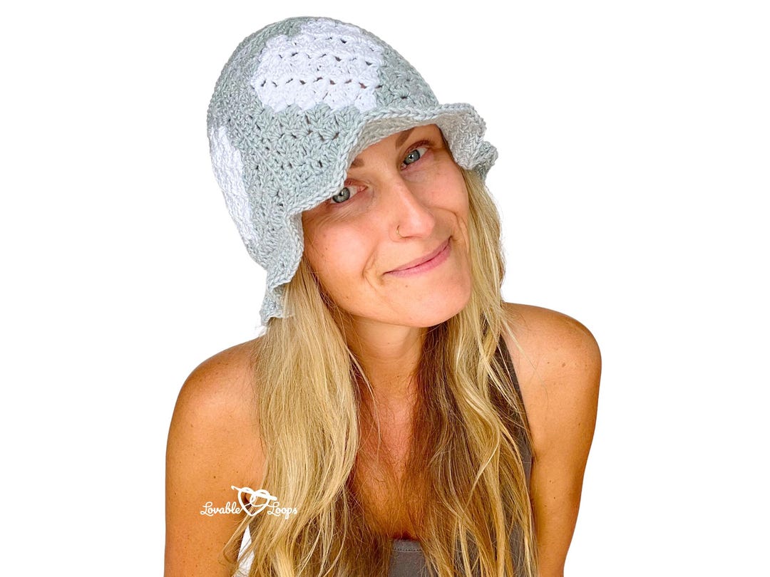 Heart Crochet Bucket Hat Pattern • Bucket Hat Crochet Pattern • Crochet ...
