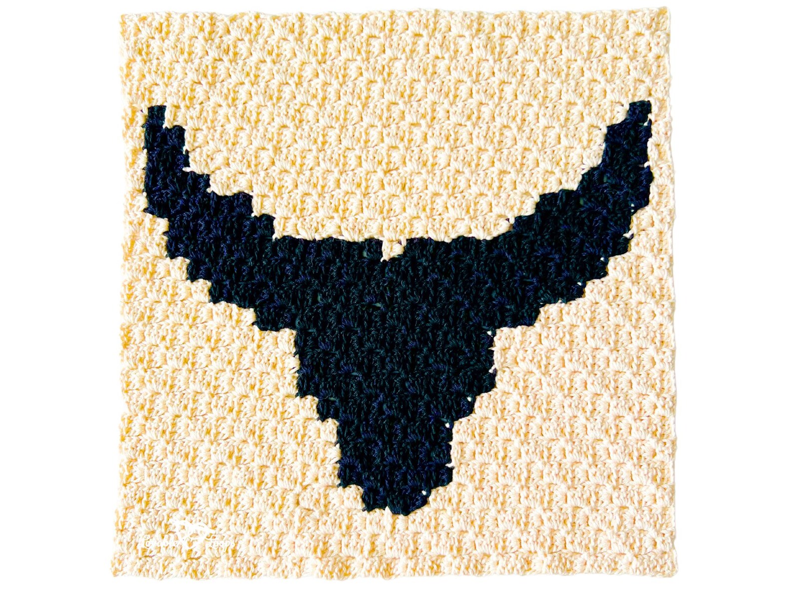 Longhorn C2C Crochet Pattern | Texas University (PDF Pattern) - Etsy