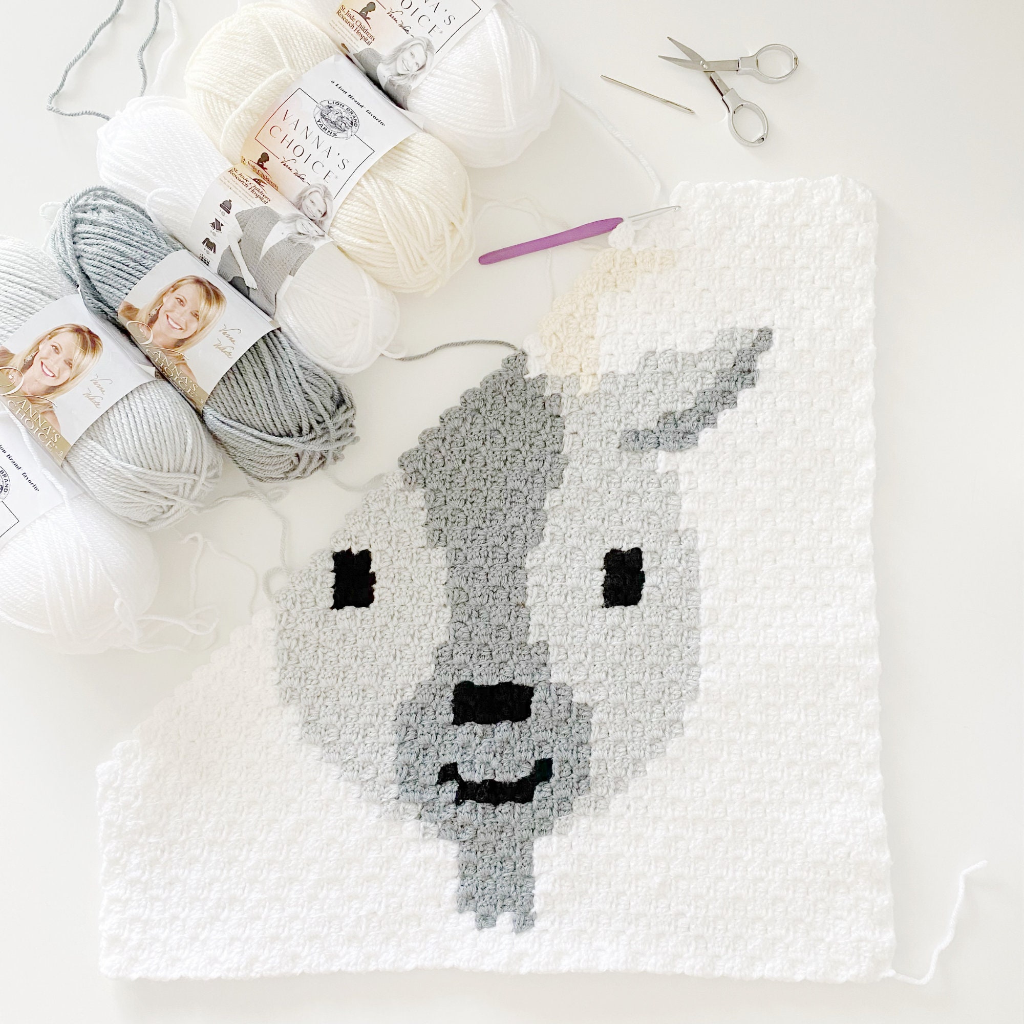 Goat Crochet Pattern corner to corner c2c Goat Crochet | Etsy