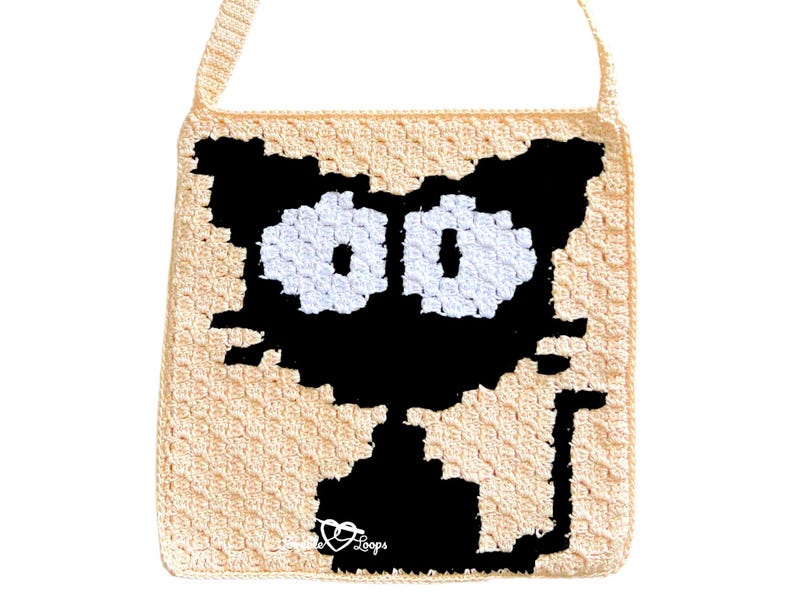 Crazy Cat Lady Crochet Bag Pattern • C2C Tote (digital Download) - Etsy
