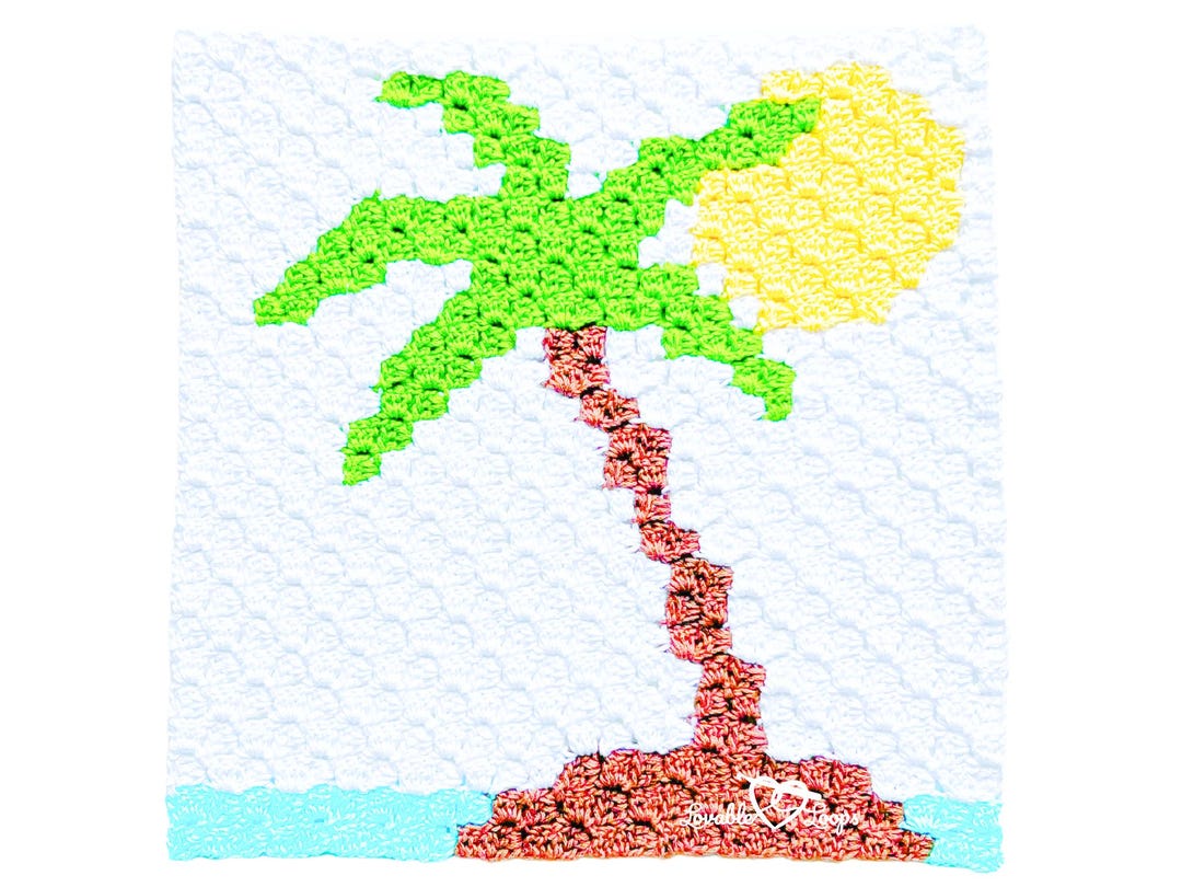 Palm Tree Crochet Pattern C2c Crochet Pattern Crochet Palm Tree Pattern ...