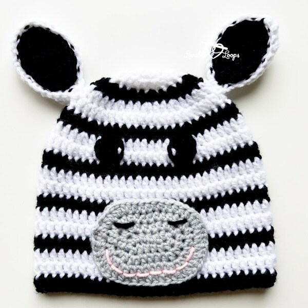 Zebra Hat - Etsy