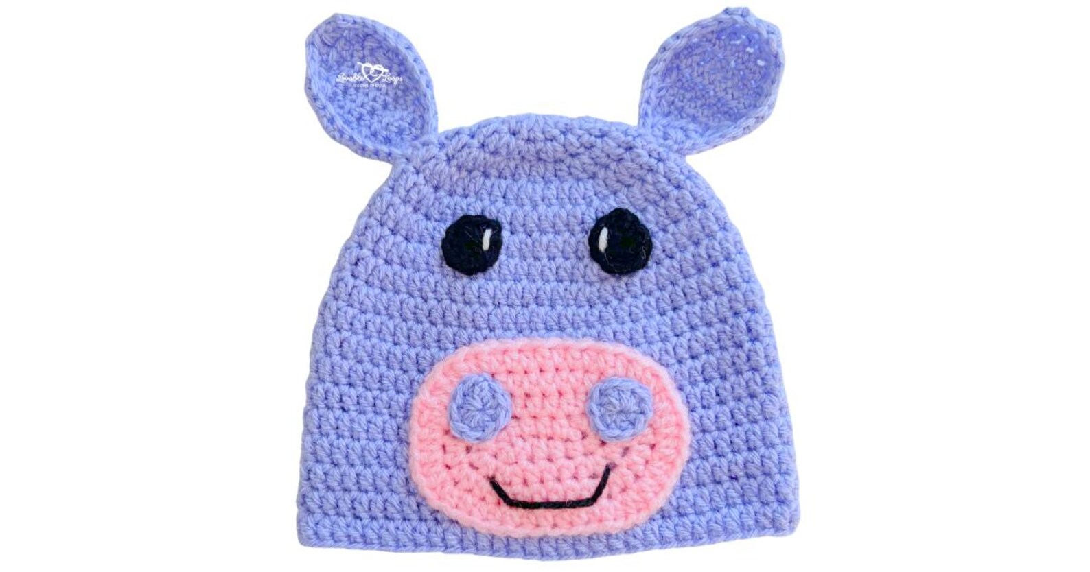 Hippo Crochet Hat Pattern, Baby to Adult Sizes (digital Download) - Etsy