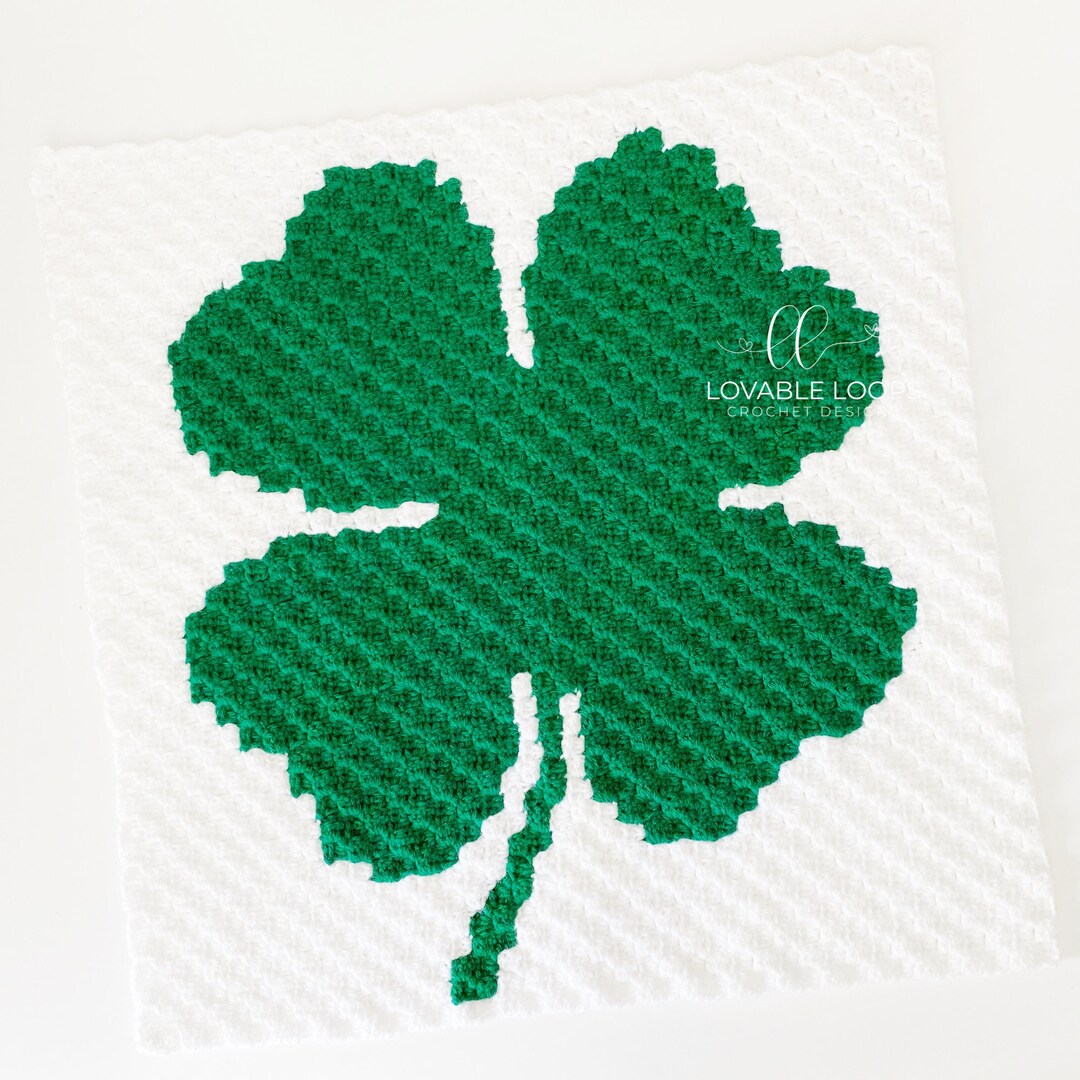 Four Leaf Clover Crochet Pattern | Corner to Corner (c2c) Four Leaf ...