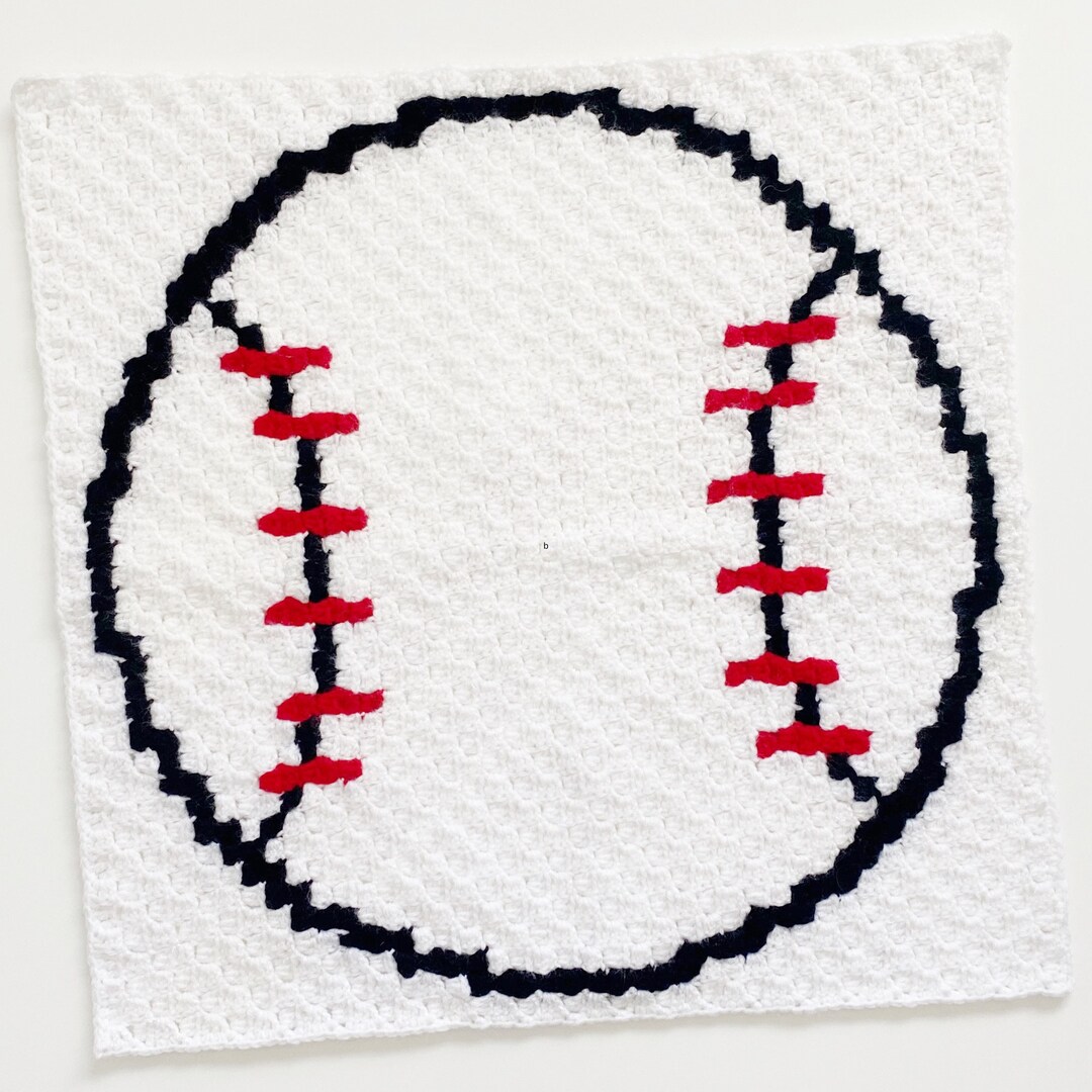 Baseball C2C Crochet Pattern Corner to Corner c2c Baseball Crochet ...