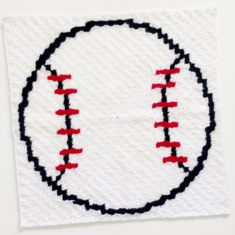 Baseball C2C Crochet Pattern Corner to Corner c2c Baseball Crochet ...