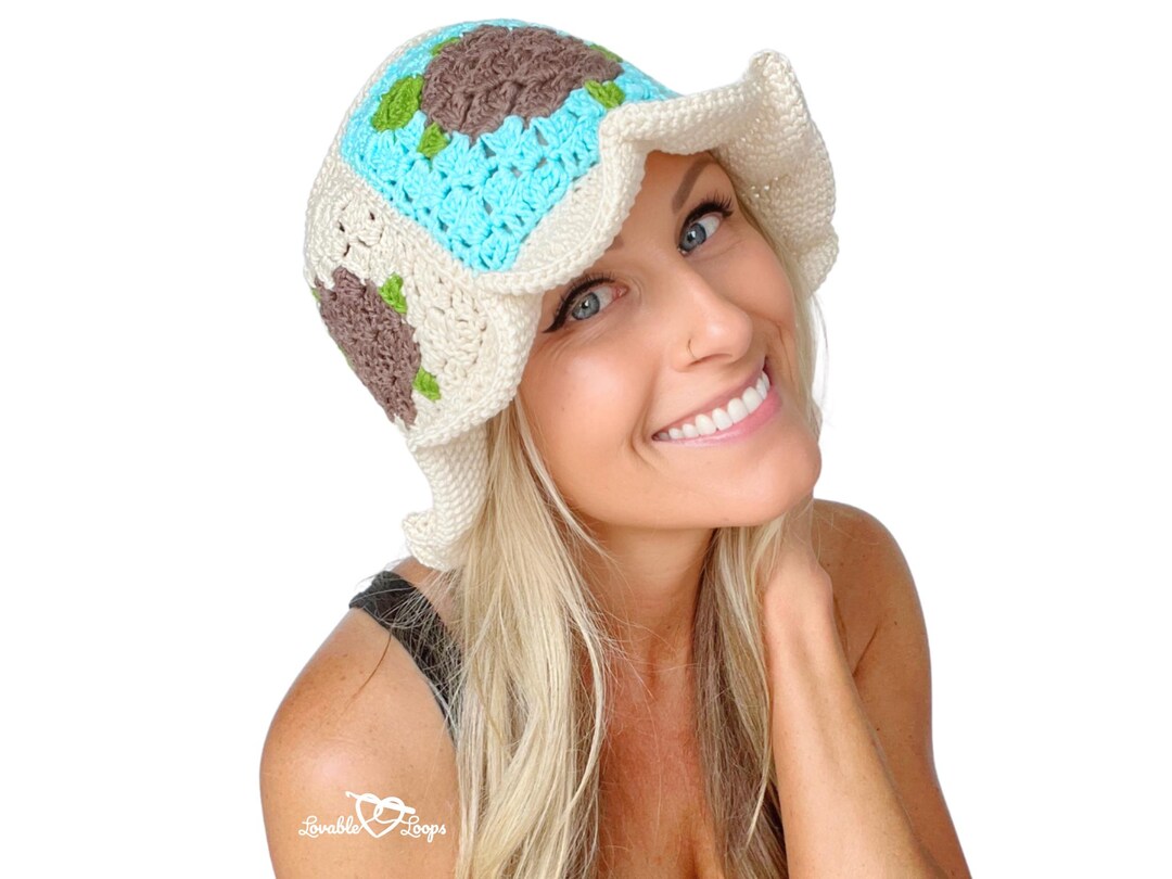 Turtle Crochet Bucket Hat Pattern • Bucket Hat Crochet Pattern ...