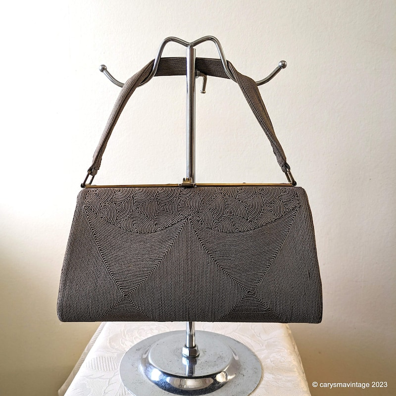 Vintage Blue Corde Bag - Etsy UK