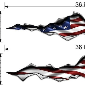 American Flag Eagle Tear Rip Vinyl Graphic Decal Set Golf Cart - Etsy