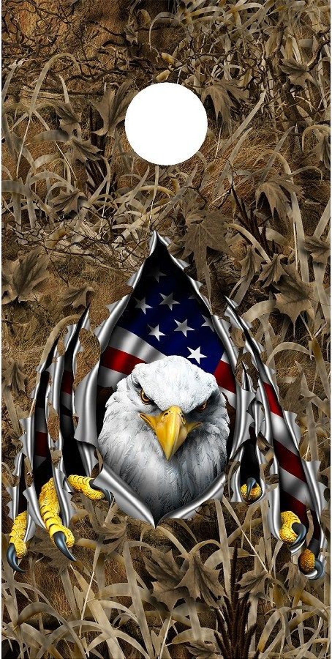 American Flag Eagle Rip Grass Camo Cornhole Board Game Decal Wraps - Etsy