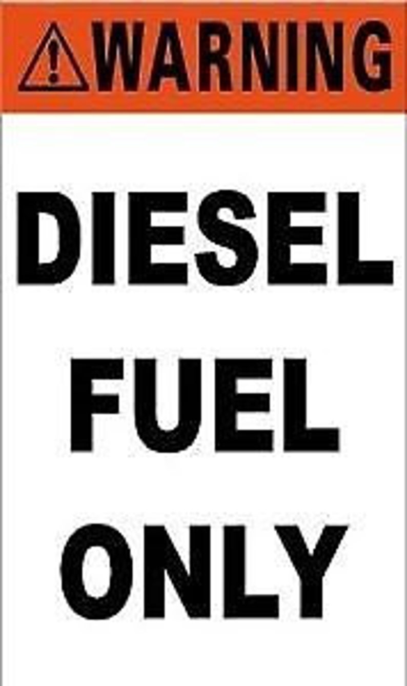 Diesel Fuel Only Vinyl Graphic Decal Sicker - Etsy
