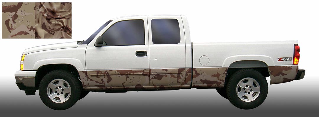 Classic Desert Camouflage Rocker Panel Stripes Vinyl Graphic Decal - Etsy