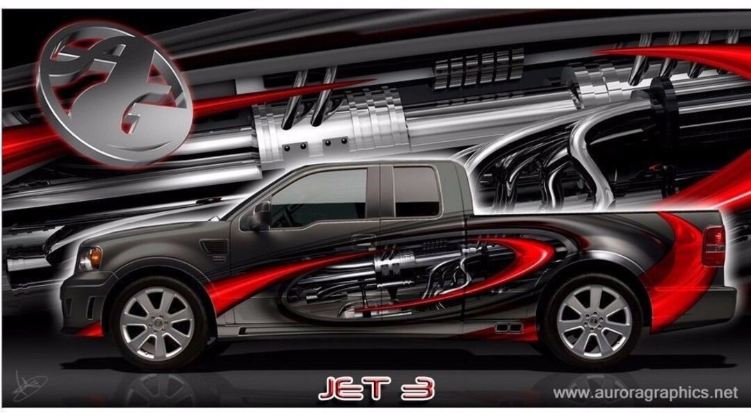 Jet Motorcycle Dirt Bike Go Kart Race Car Golf Cart Semi Trailer Vinyl ...