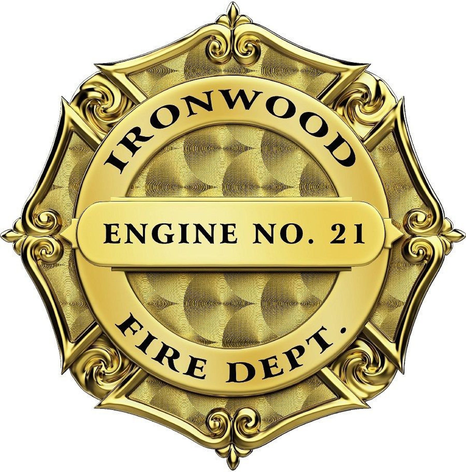 Custom Firefighter Badge Vinyl Graphic Decal Sticker Style 3 - Etsy