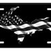 U.P. Michigan Upper Michigan Yooper American Flag Grey Scale License ...
