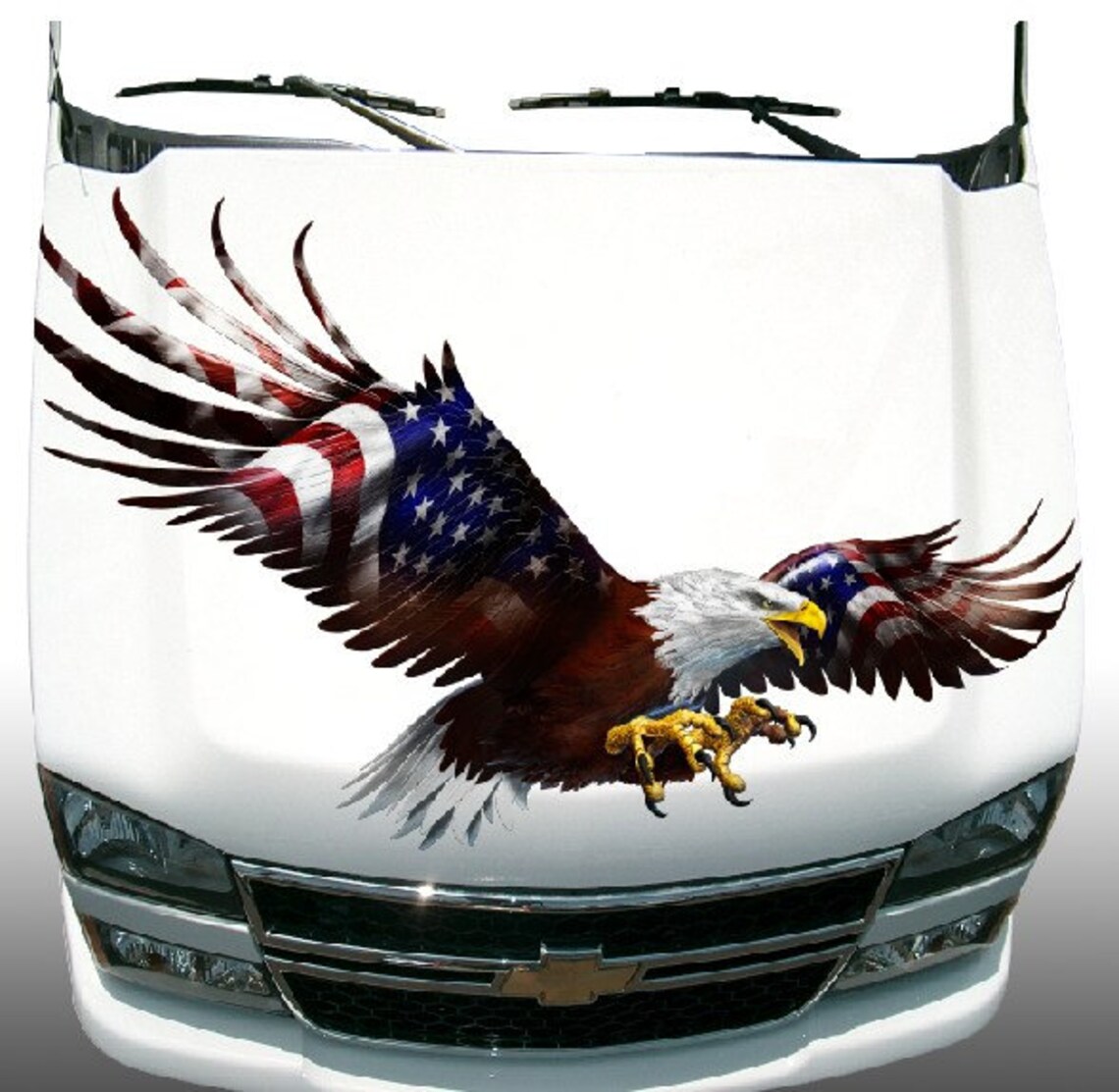 American Flag Soaring Bald Eagle Camper RV Motor Home Mural - Etsy