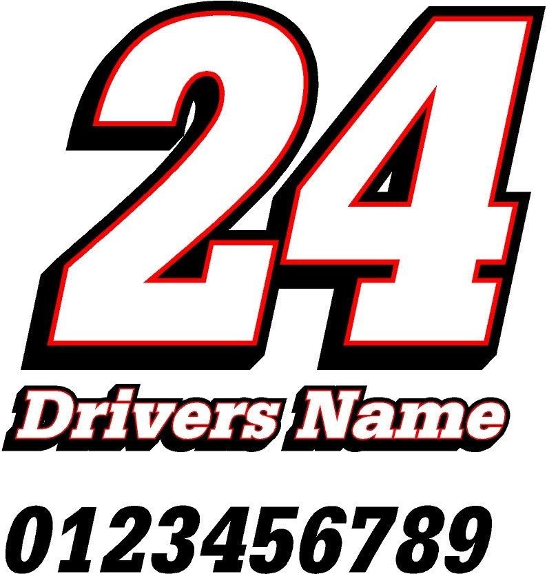 Go Kart Number Decal Vinyl Graphic Sticker Style S - Etsy