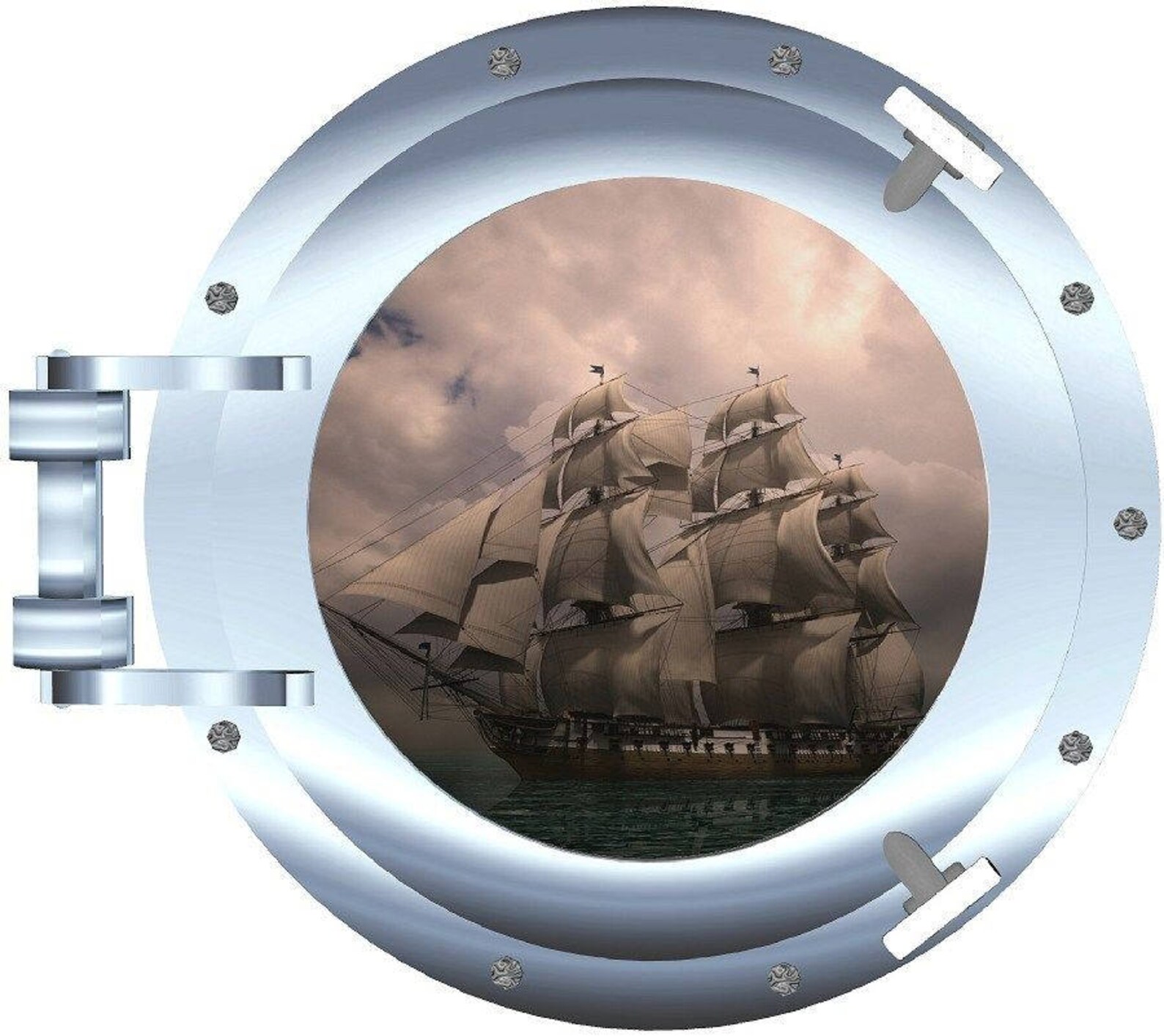 Pirate Ship Porthole Camper RV Motor Home Mural Vinyl Graphic Decal ...