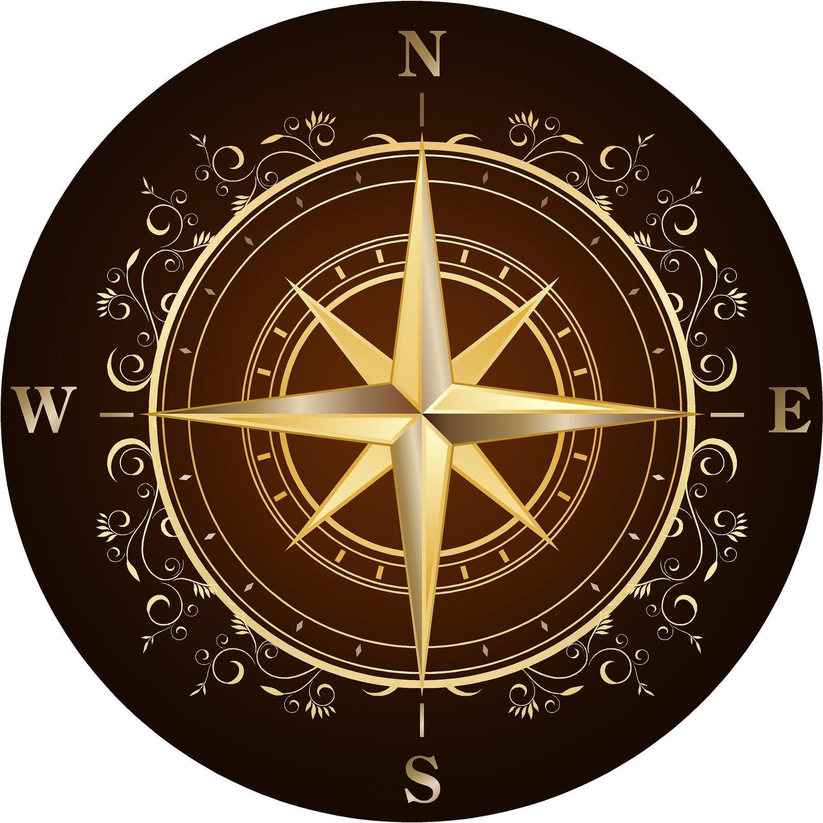 Rose Compass Camper RV Motor Home Mural Vinyl Graphic Decal Sticker - Etsy