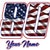 U.P. Michigan Upper Michigan Yooper American Flag Grey Scale License ...