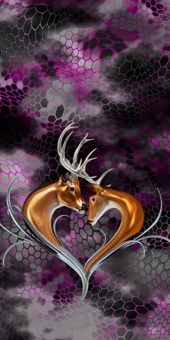 Buck And Doe Heart Wallpaper