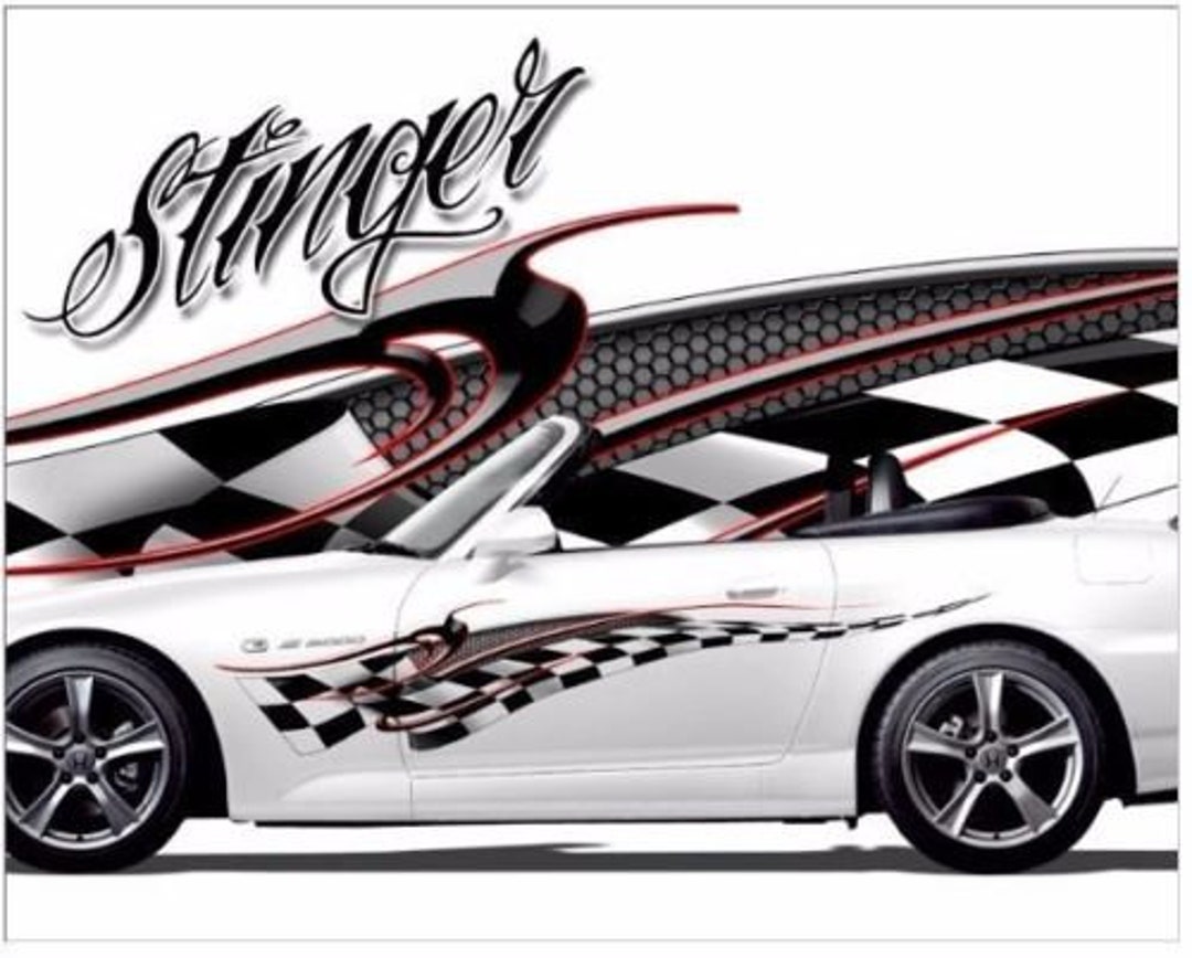 Stinger Motorcycle Dirt Bike Go Kart Race Car Golf Cart Vinyl Graphic ...