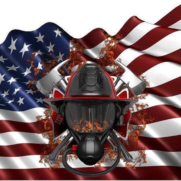 Fire Dept Decal - Etsy